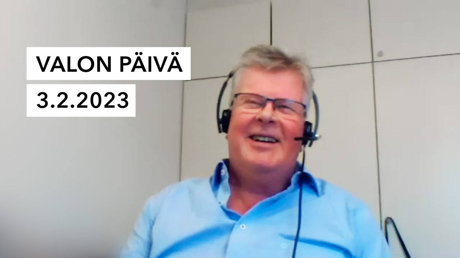 Valon päivän puhe 2023 – Suomen Valoteknillinen Seura